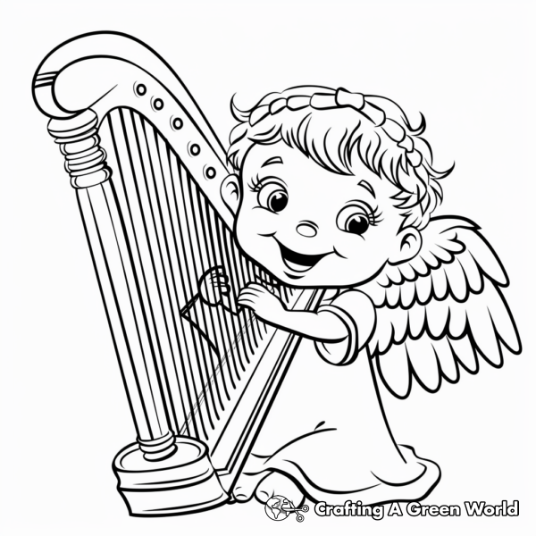 Cute Angel Coloring Pages - Free & Printable!