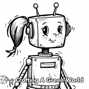 Cute Robot Coloring Pages - Free & Printable!