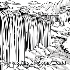 Waterfall Coloring Pages - Free & Printable!