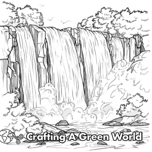 Waterfall Coloring Pages - Free & Printable!