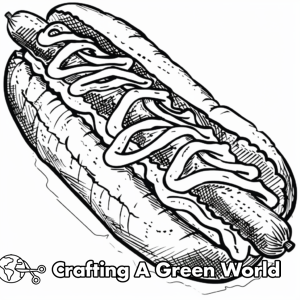 Hot Dogs Coloring Pages - Free & Printable!