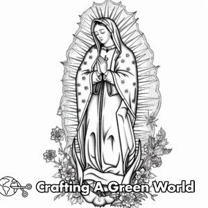 Our Lady of Guadalupe Coloring Pages - Free & Printable!