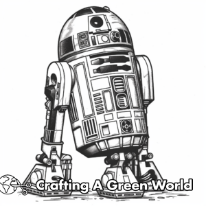 R2-D2 Coloring Pages - Free & Printable!