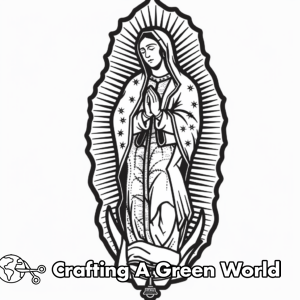 Our Lady of Guadalupe Coloring Pages - Free & Printable!