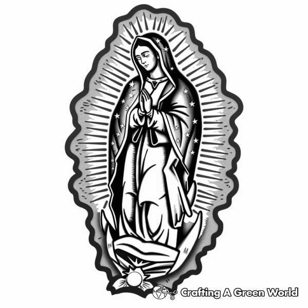 Our Lady of Guadalupe Coloring Pages - Free & Printable!