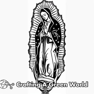 Our Lady Of Guadalupe Coloring Pages - Free & Printable!