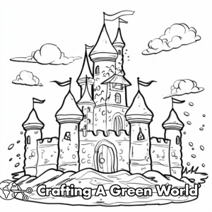 Sand Castle Coloring Pages - Free & Printable!