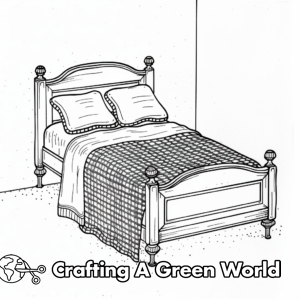 Bed Coloring Pages - Free & Printable!