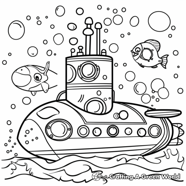 Submarine Coloring Pages - Free & Printable!