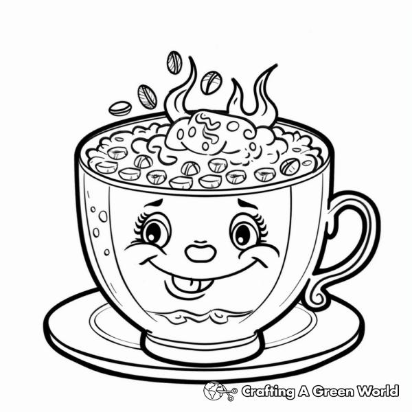 Cute Coffee Coloring Pages - Free & Printable!