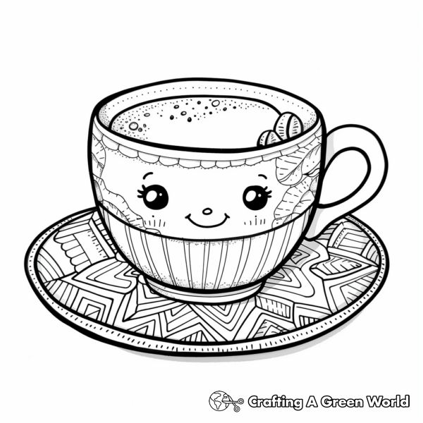 Cute Coffee Coloring Pages - Free & Printable!