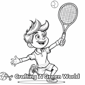 Tennis Coloring Pages - Free & Printable!