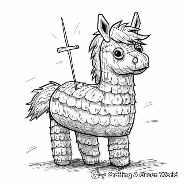 Pinata Coloring Pages - Free & Printable!