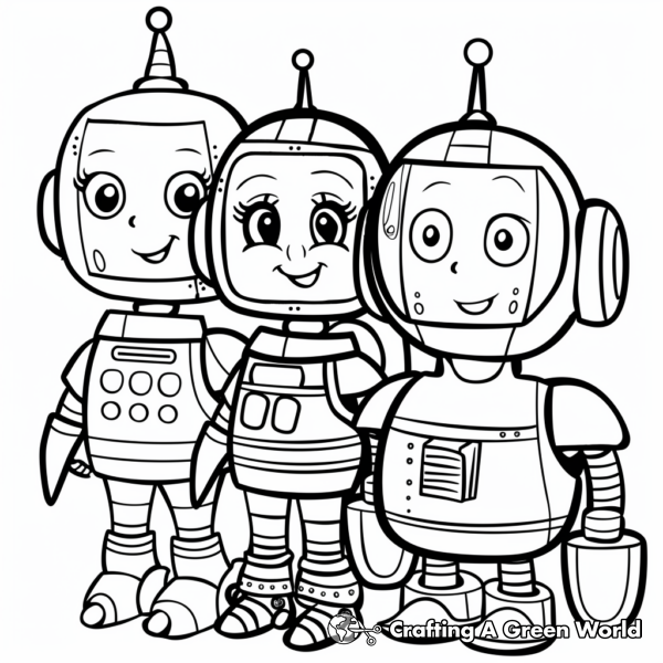 Cute Robot Coloring Pages - Free & Printable!