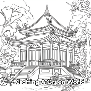 Building The Temple Coloring Pages - Free & Printable!