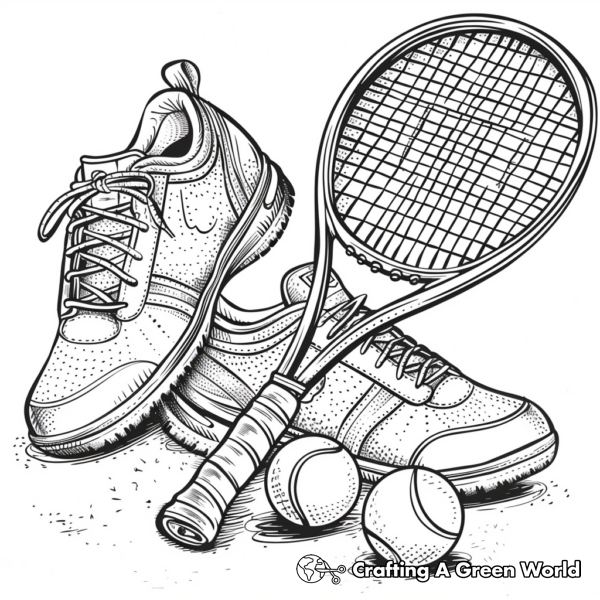 Tennis Coloring Pages - Free & Printable!