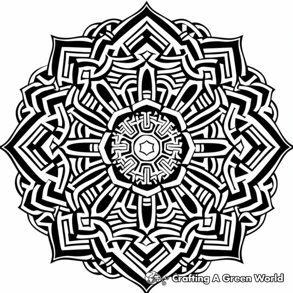 Geometric Mandala Coloring Pages - Free & Printable!