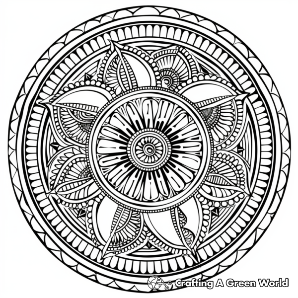 Geometric Mandala Coloring Pages - Free & Printable!