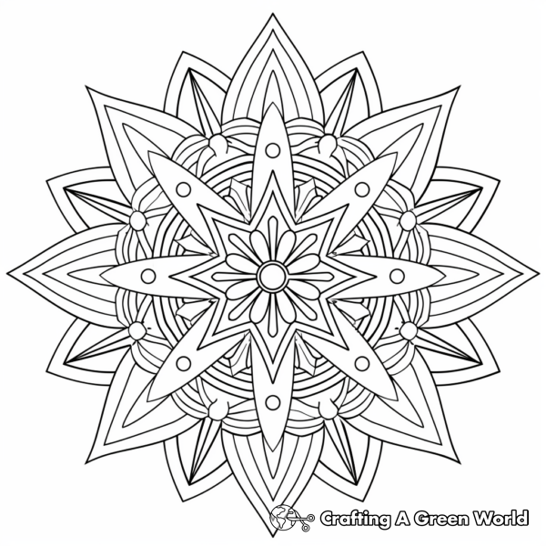 Geometric Mandala Coloring Pages - Free & Printable!