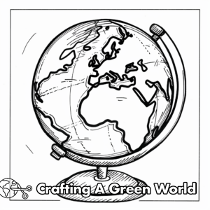 Globe Coloring Pages - Free & Printable!