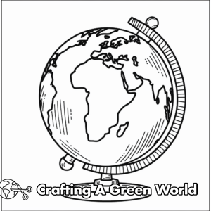 Globe Coloring Pages - Free & Printable!