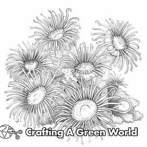 Sea Anemone Coloring Pages - Free & Printable!