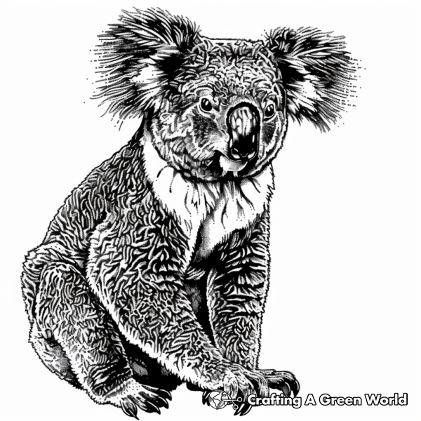 Koala For Adults Coloring Pages - Free & Printable!