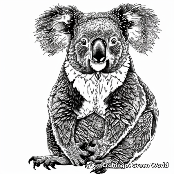 Koala For Adults Coloring Pages - Free & Printable!