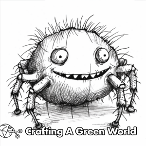 Halloween Spider Coloring Pages - Free & Printable!