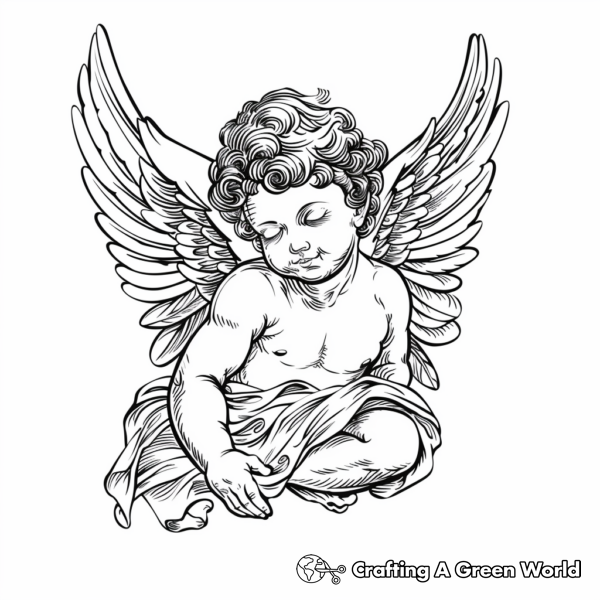 Cupid Coloring Pages - Free & Printable!