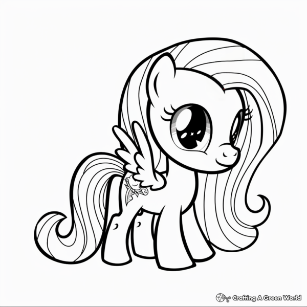 Fluttershy Coloring Pages - Free & Printable!