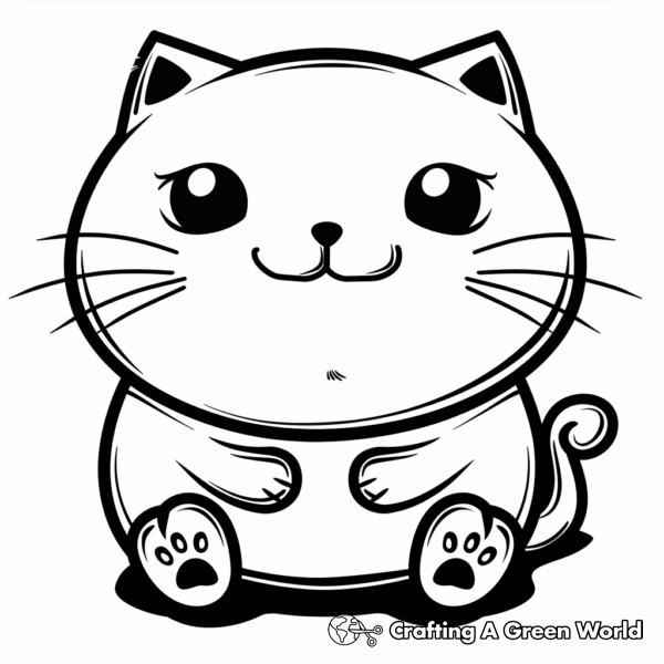 Cartoon Cat Coloring Pages - Free & Printable!