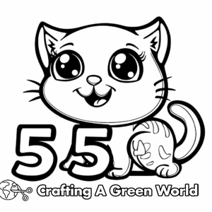 Number 5 Coloring Pages - Free & Printable!