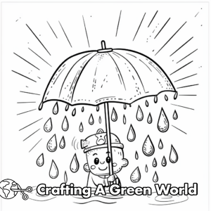 April Showers Coloring Pages - Free & Printable!