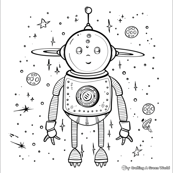 Cute Robot Coloring Pages - Free & Printable!