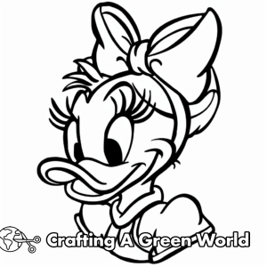 Daisy Duck Coloring Pages - Free & Printable!