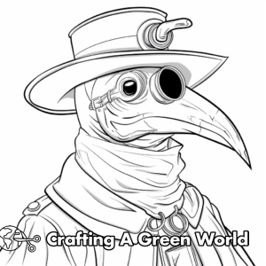 Plague Doctor Coloring Pages - Free & Printable!
