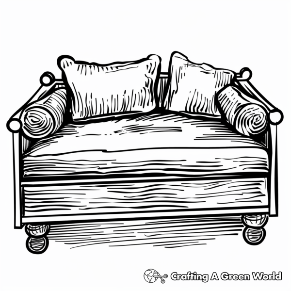Bed Coloring Pages - Free & Printable!