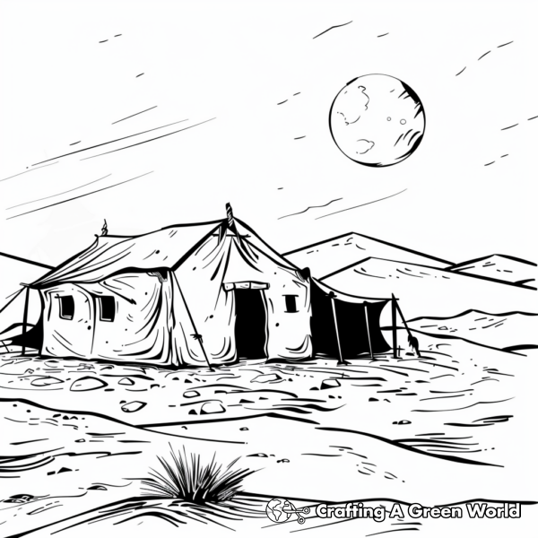 Tent Coloring Pages - Free & Printable!