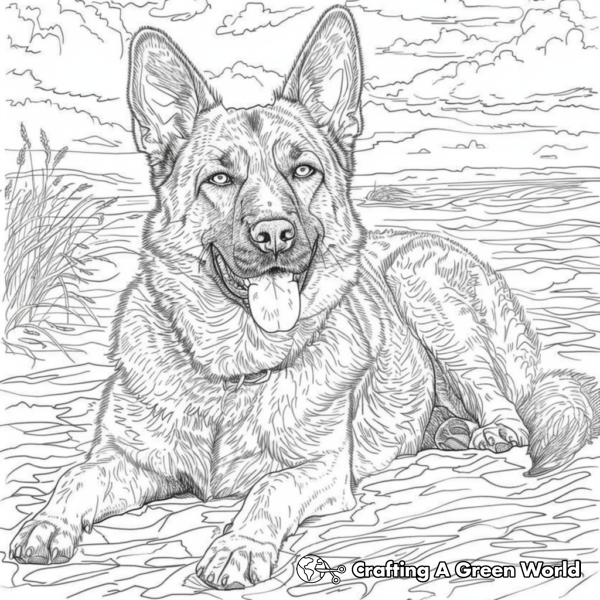 German Shepherd Coloring Pages - Free & Printable!