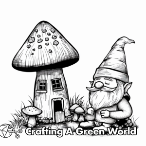 Mushroom House Coloring Pages - Free & Printable!