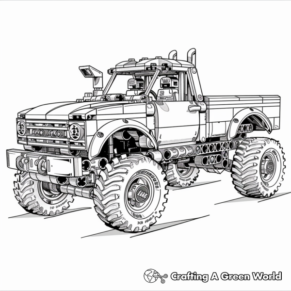 Lego Cars Coloring Pages - Free & Printable!