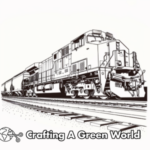 Freight Train Coloring Pages - Free & Printable!