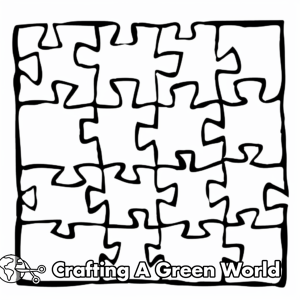 Puzzle Coloring Pages - Free & Printable!