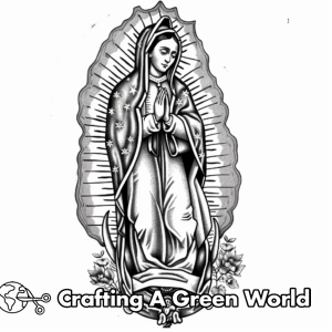 Our Lady of Guadalupe Coloring Pages - Free & Printable!