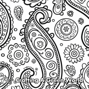 Paisley Coloring Pages for Adults - Free & Printable!