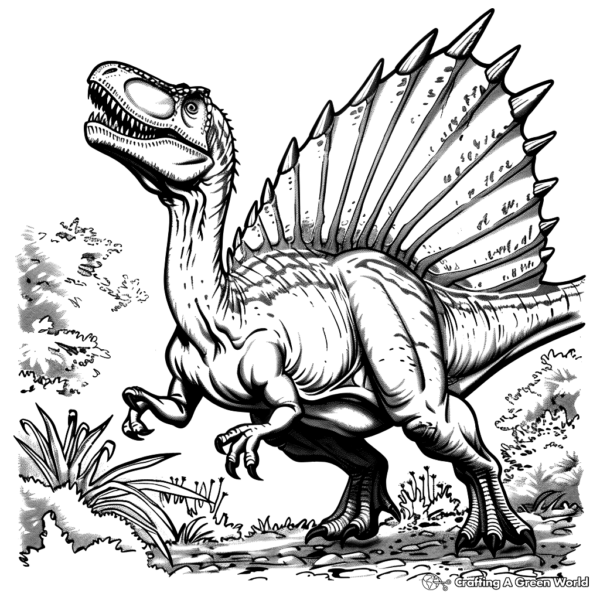 Jurassic World Spinosaurus Coloring Pages - Free & Printable!