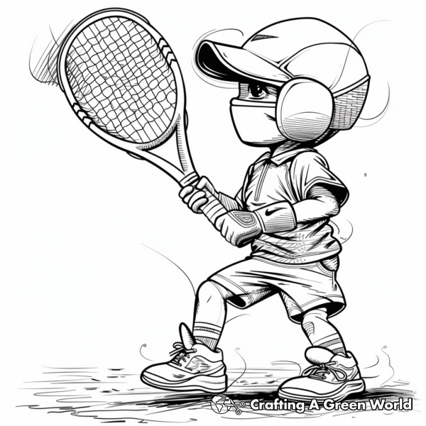 Tennis Coloring Pages - Free & Printable!