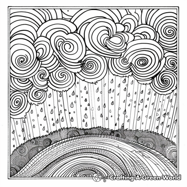 April Showers Coloring Pages - Free & Printable!