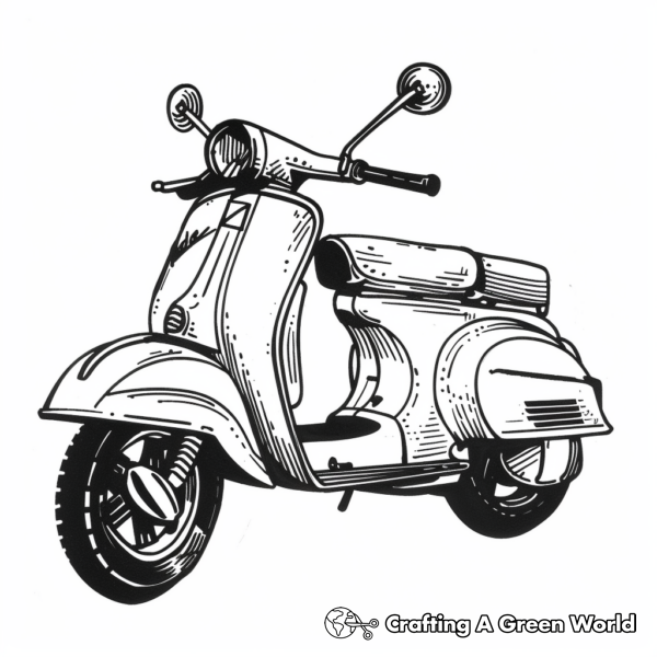 Scooter Coloring Pages - Free & Printable!